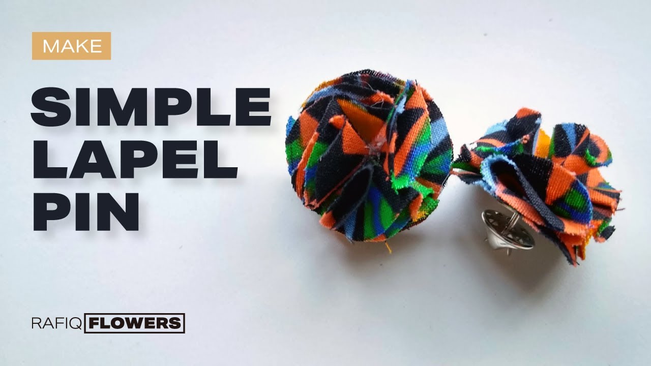 Let's Make - Simple Lapel Pin - YouTube