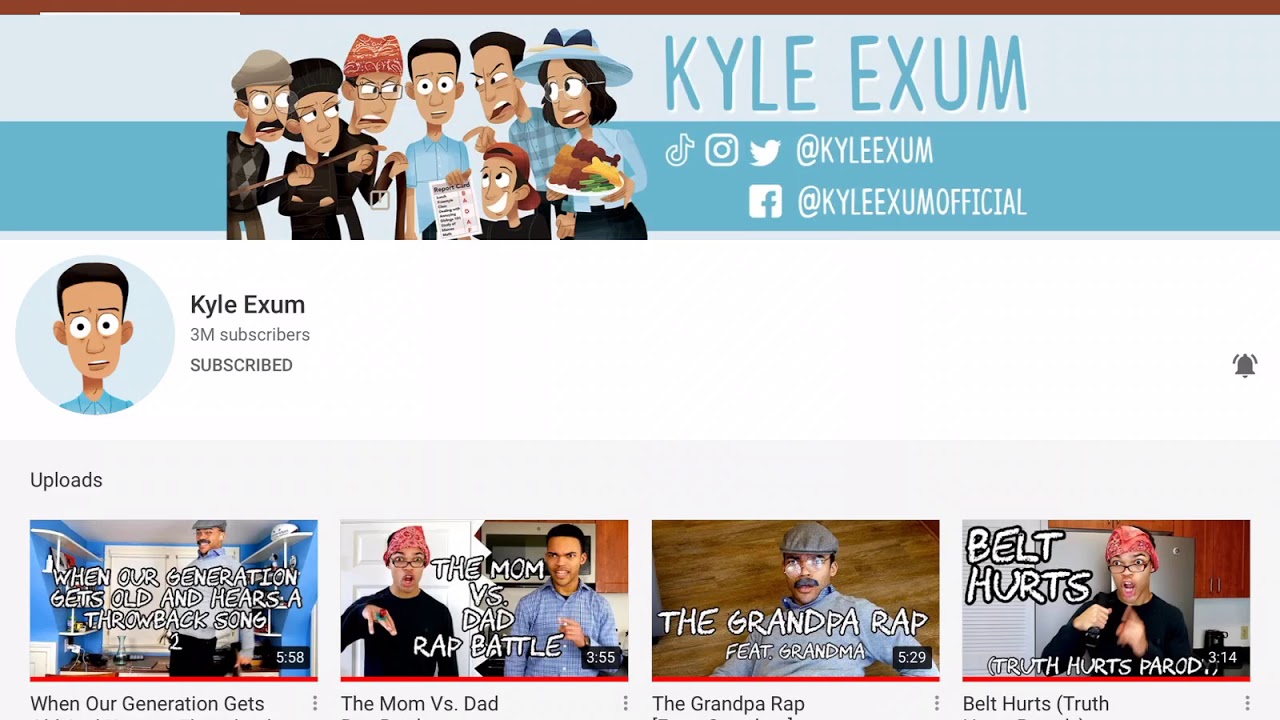 Kyle Exum hit 3 million subs - YouTube