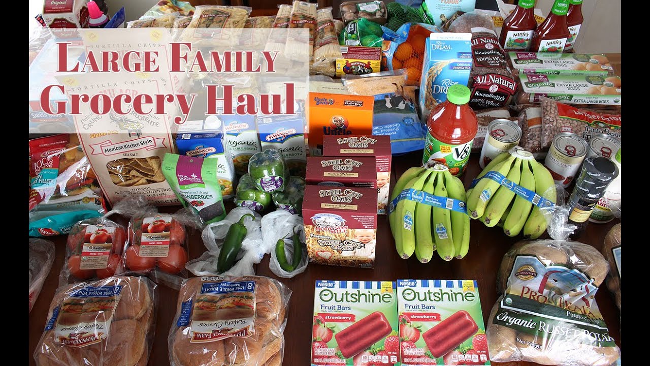 Large Family Grocery Shopping: Trader Joe's Grocery Haul + Sam's Club ...