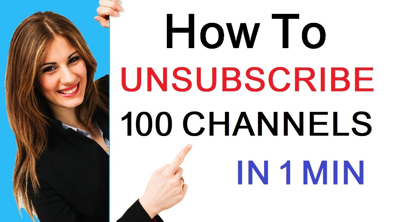 How to Unsubscribe Unwanted Multi Channels at once - YouTube