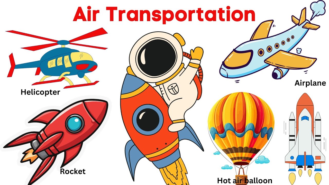 Air Transport | Mode of Transport for Kids | Types of Transportation ...