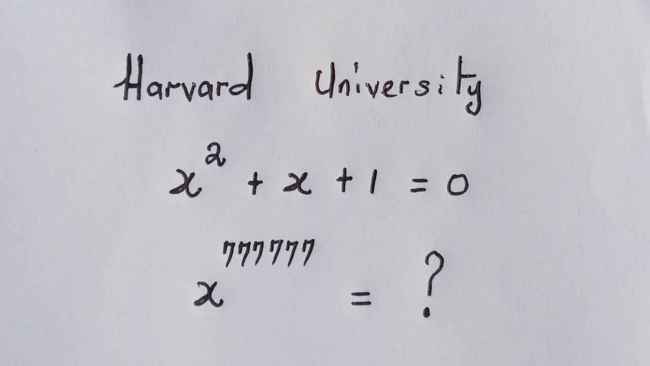 Harvard University 🎓 Entrance Exam | Can you solve ? - YouTube