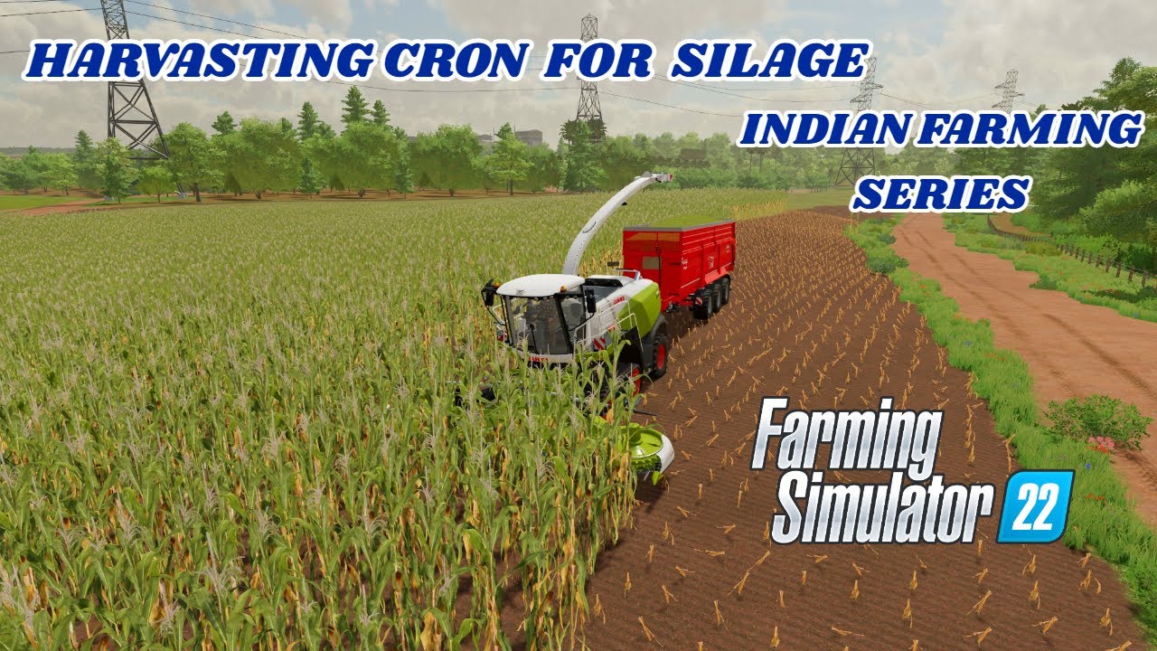 Farming Simulator 22 || Indian Farming Simulator 22 || Harvasting cron ...