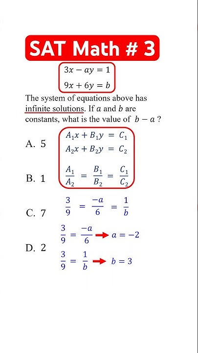 Complicated SAT Math system of linear equations with infinite solutions ...