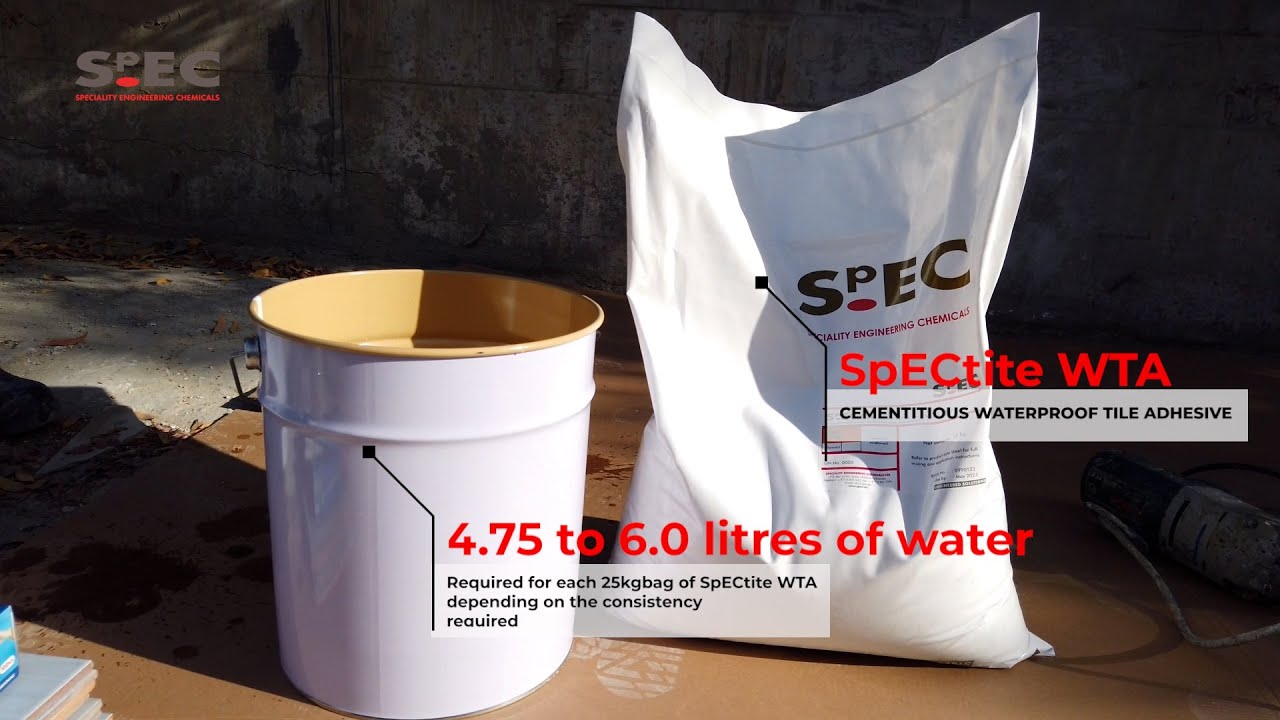 SpECtite WTA & Tile Grout Product Application - YouTube