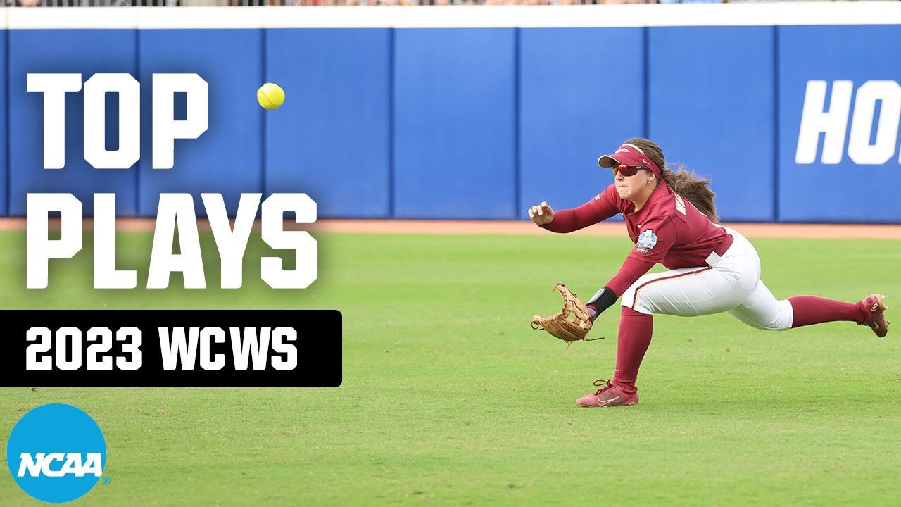 Top defensive plays from 2023 Women's College World Series - YouTube