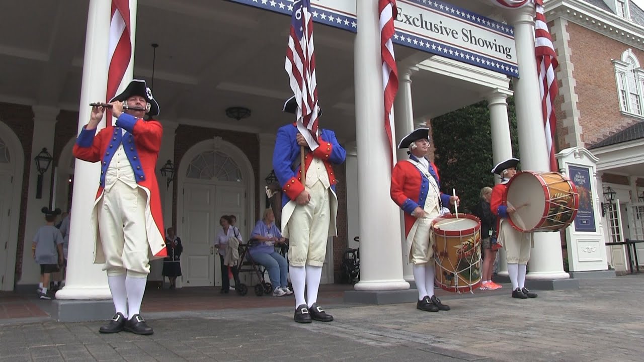 Spirit of America Fife & Drum Corps at Epcot's World Showcase - YouTube