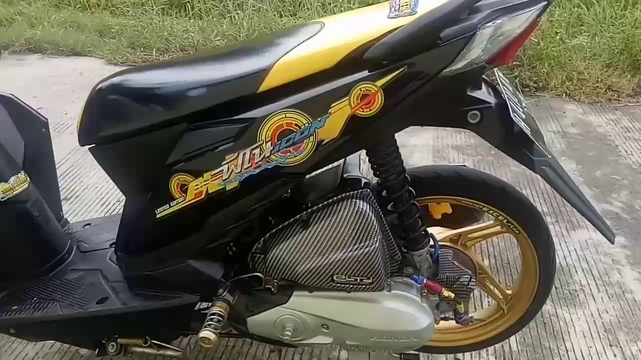 Modifikasi beat new,simpel dan low budget. - YouTube