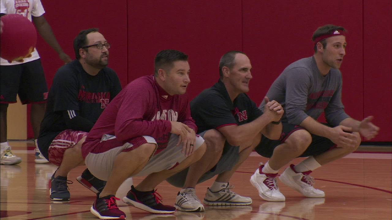 Husker Hoops Dodgeball Showdown - YouTube