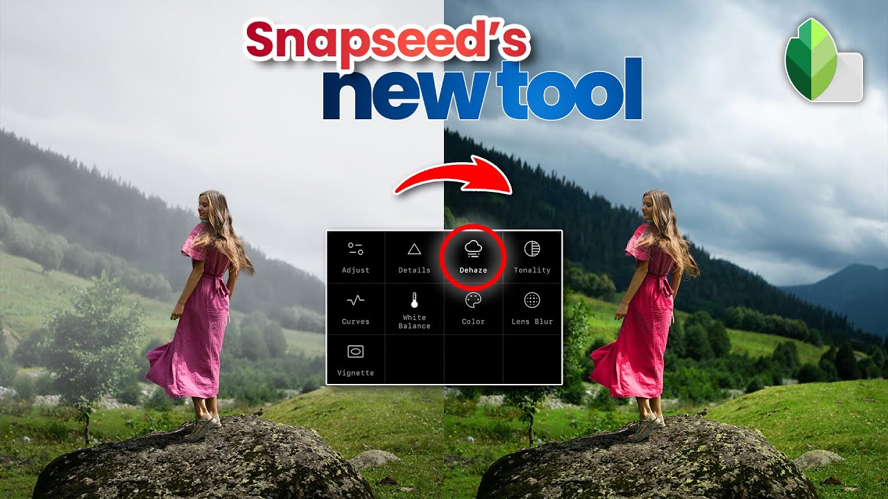 Snapseed NEW DEHAZE TOOL Explained with Masking & Stacking - YouTube