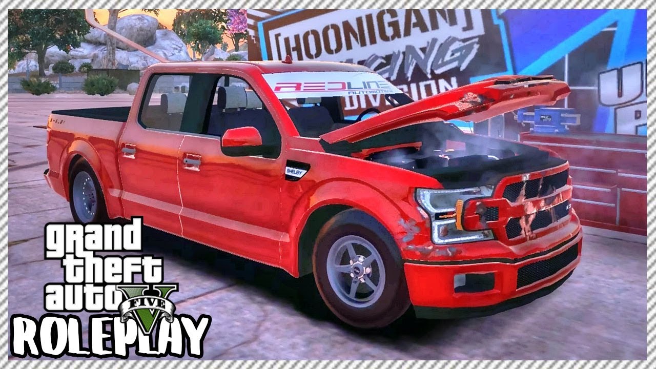 GTA 5 ROLEPLAY - The Custom Redline Drag Truck | Ep. 467 Civ - YouTube