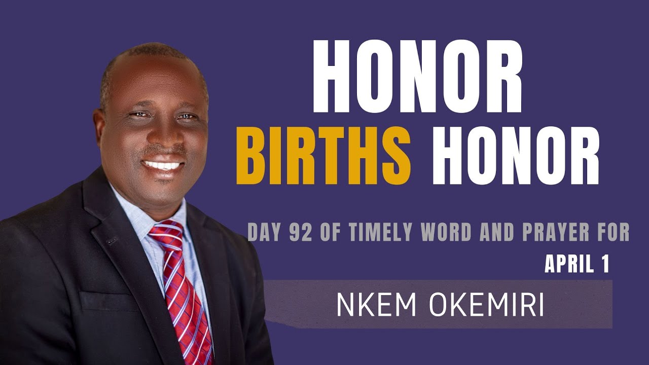 DAY 92// APRIL 1 // TIMELY WORD & PRAYER with NKEM OKEMIRI - YouTube
