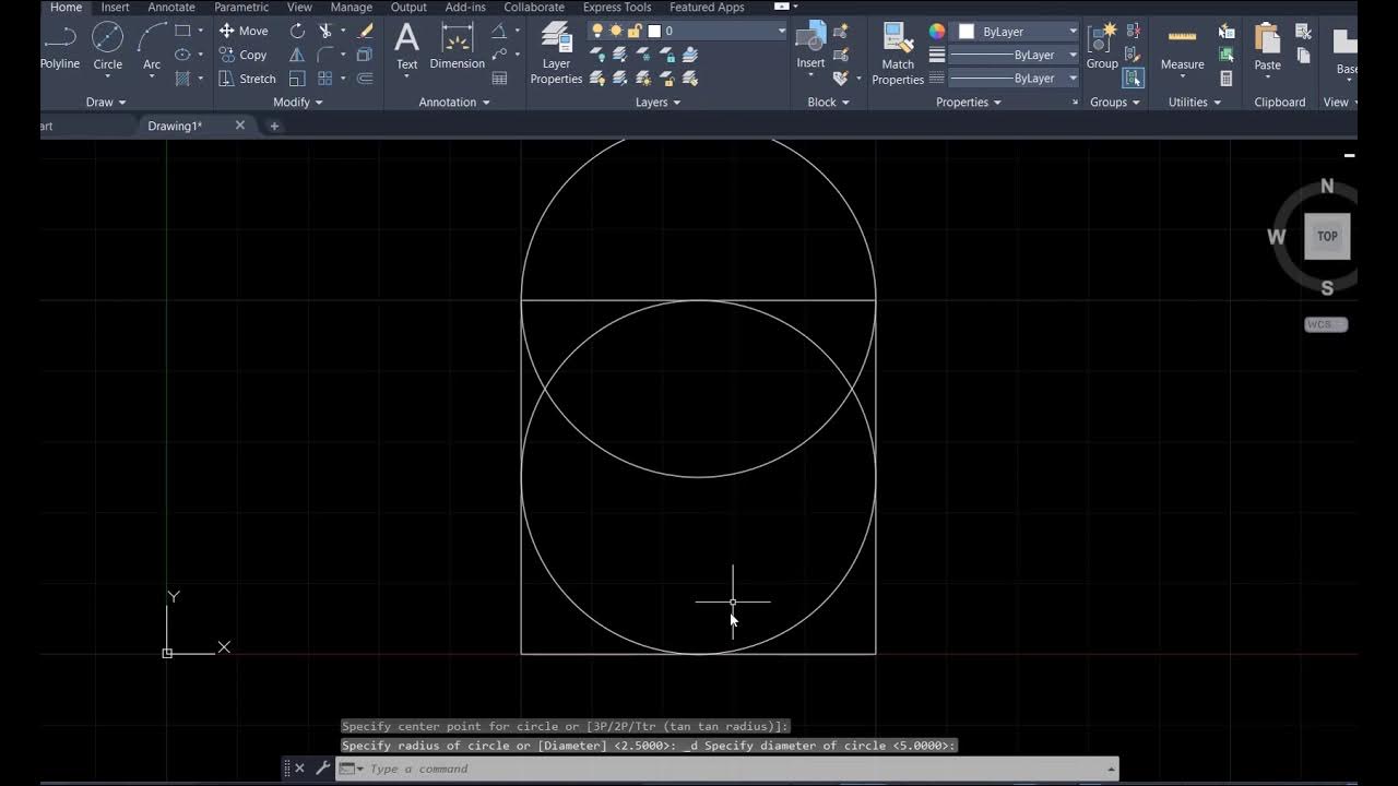AutoCAD 2021 Tutorial: use [Circle] command to draw circles - YouTube