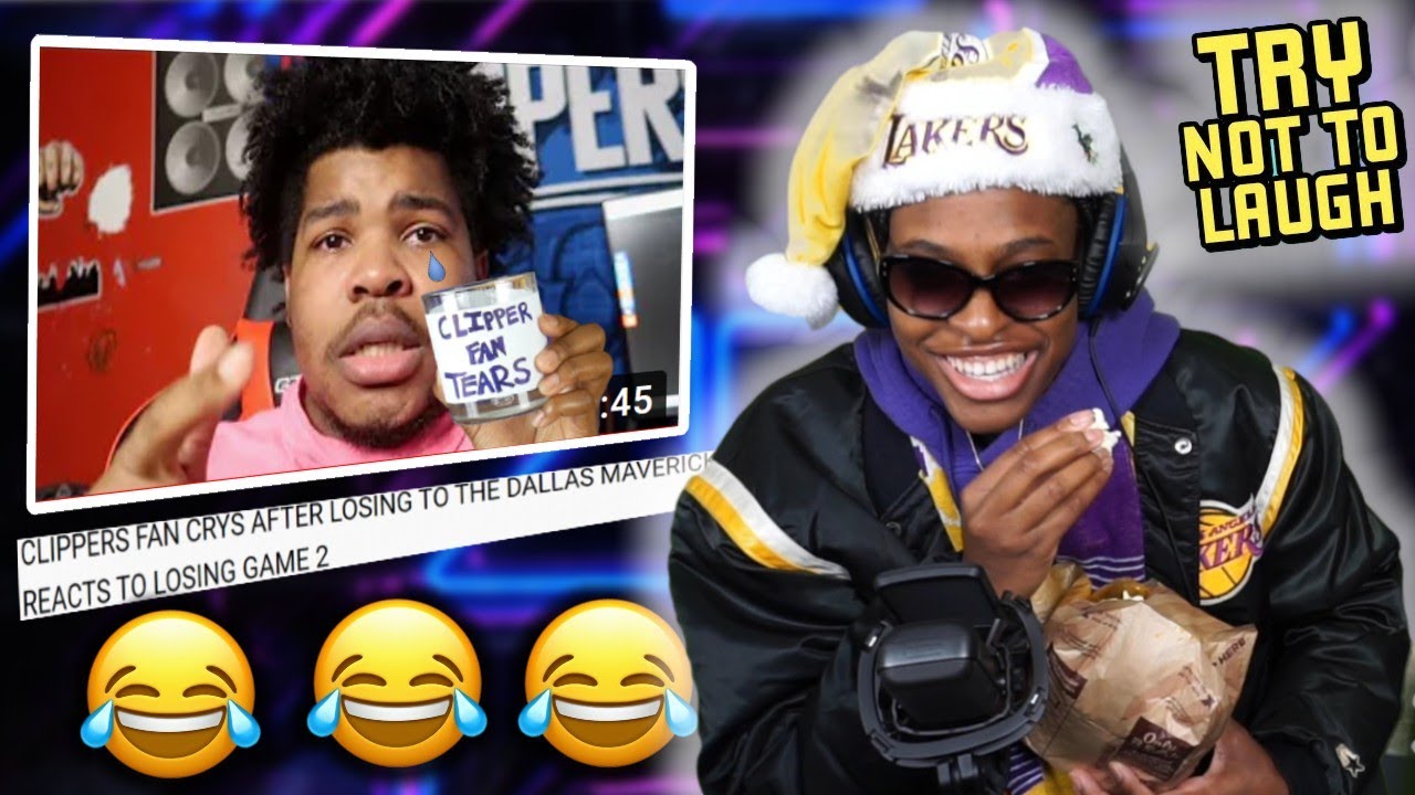 WATCHING CLIPPERS FAN CRYING AFTER LOSING TO MAVERICKS! TRY NOT TO ...