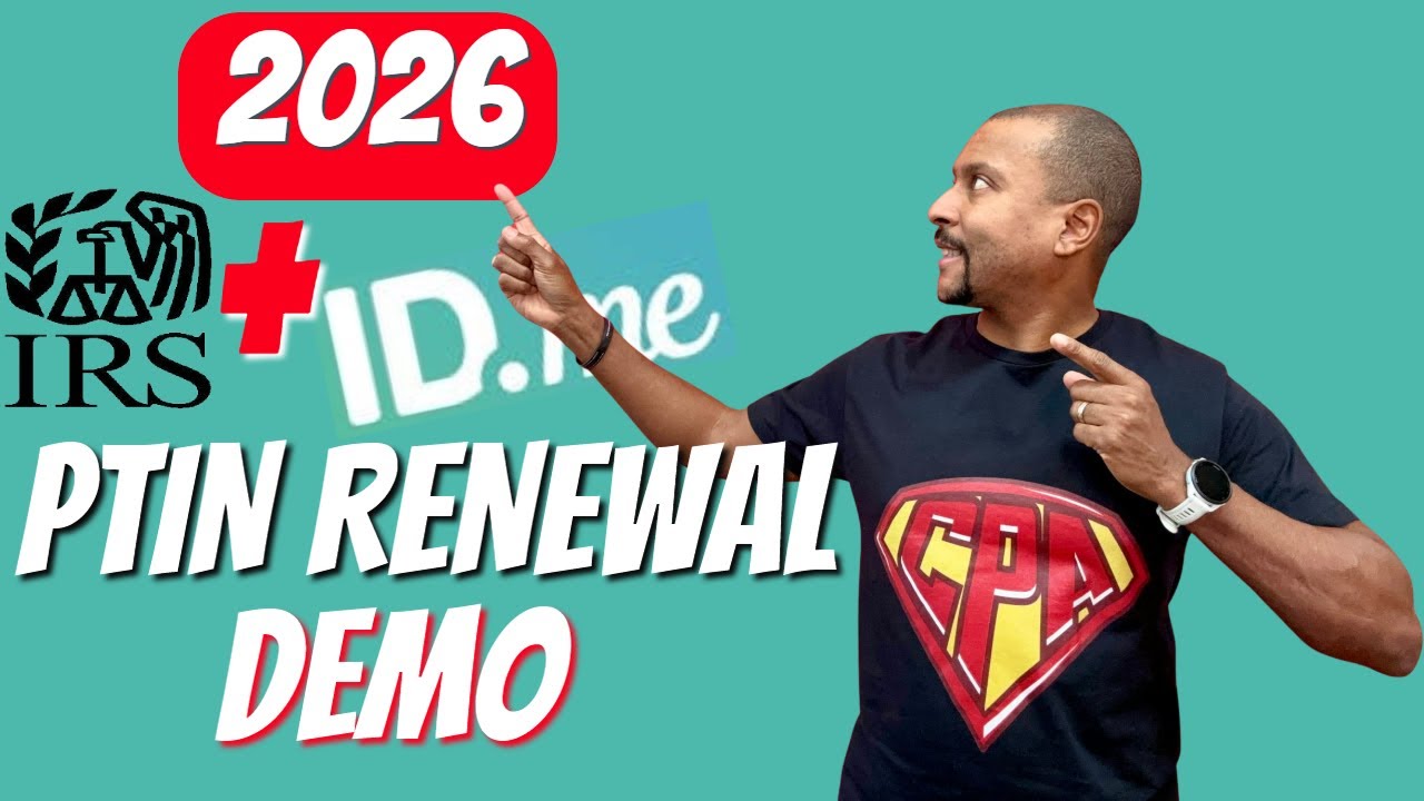 How to renew your PTIN in 2026 | THFTP - YouTube