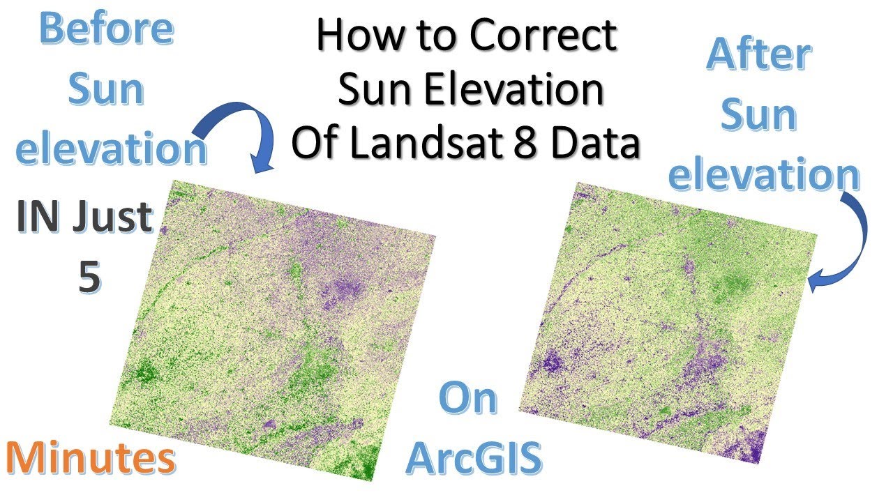 Sun elevation correction ‖ By Arcgis - YouTube
