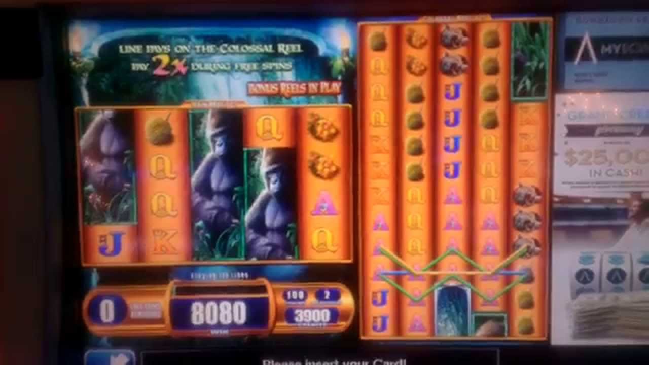 BIG WIN $$$ WITH FREE SPINS - Colossal Reel SLOT @ Downtown Grand Hotel ...