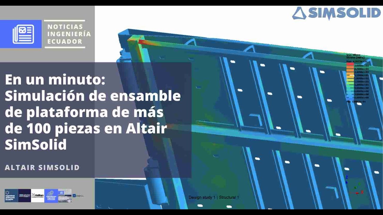 En un minuto: simulacion de ensamble de plataforma de más de 100 piezas ...