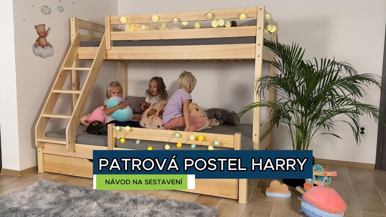 Jak sestavit patrovou postel Harry od Relax-postele.cz - montážní návod na sestavení postele ...
