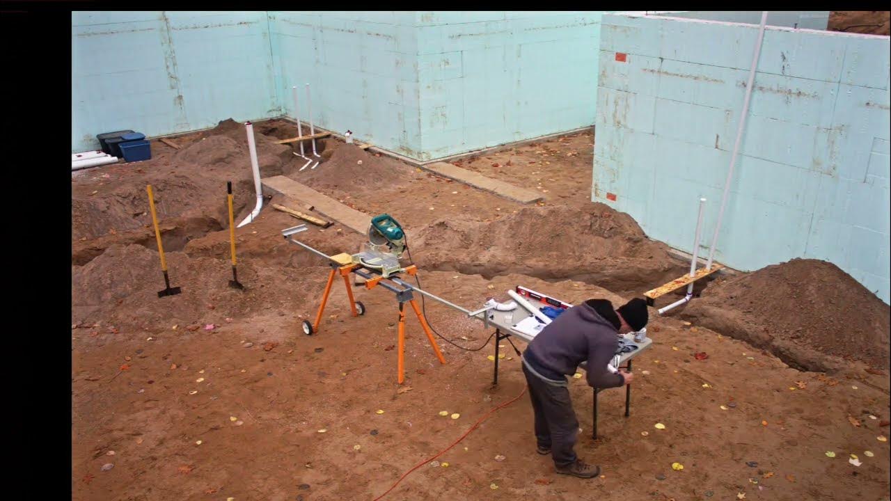 Under slab plumbing installation, Part 3 - YouTube