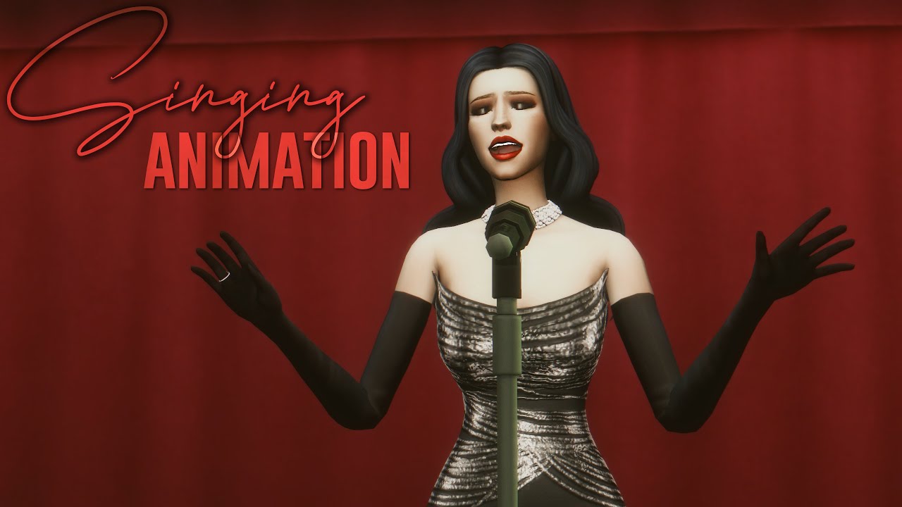 Singing With A Mic Stand Animation Pack The Sims 4 Youtube