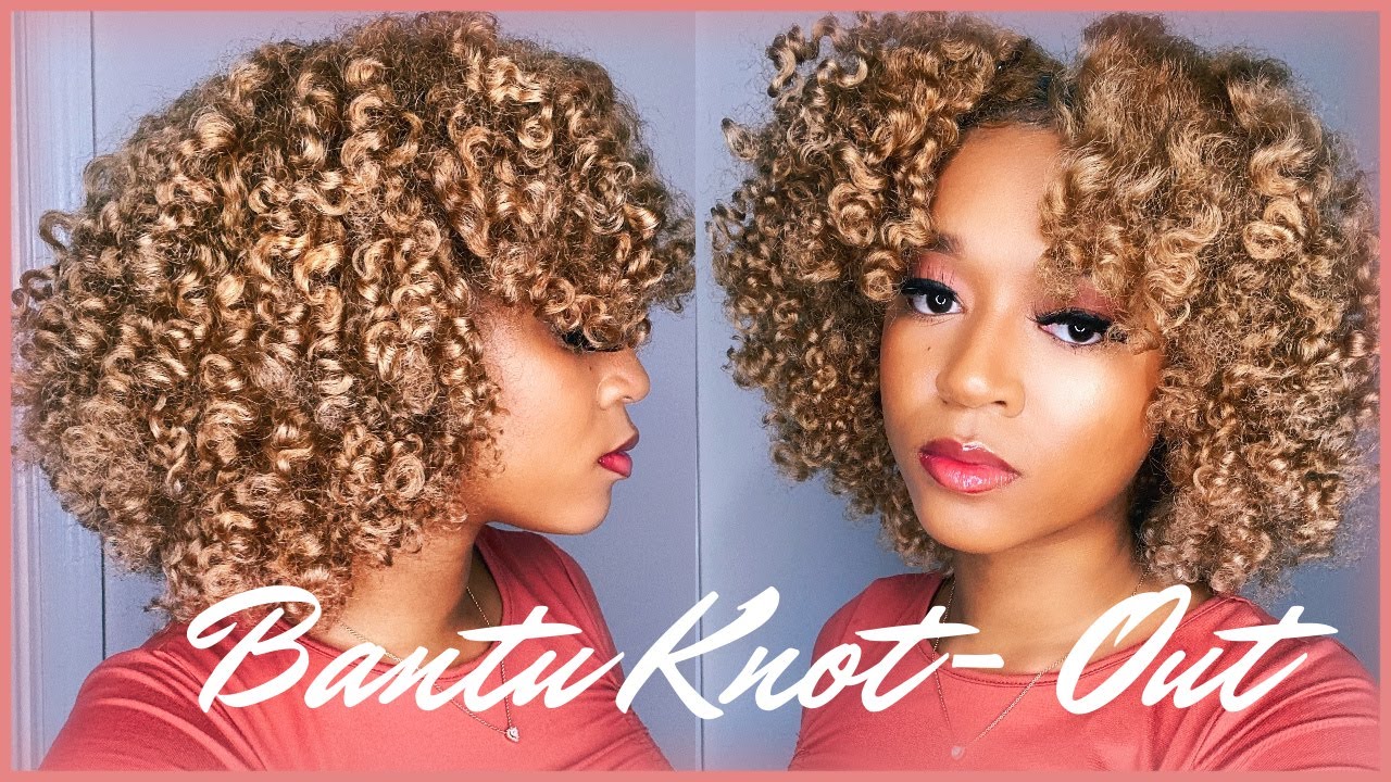 Bantu Knot Out on Dry Hair | I am in LOVE with the results - YouTube
