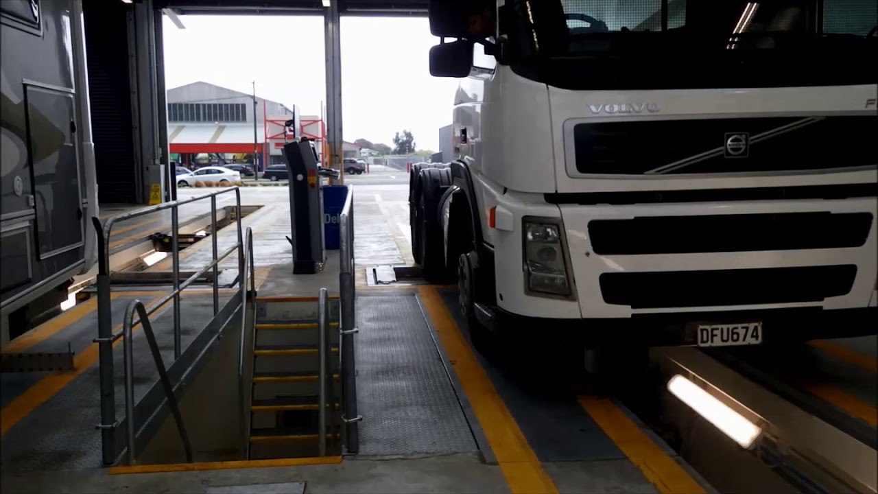 Roller Brake Tester Load Simulation with Rising Bed - YouTube