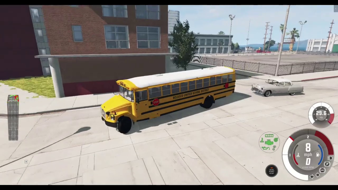 BeamNG drive mod review A new school bus - YouTube