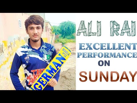 ALI RAI performance on Sunday 🏏🌟 - YouTube