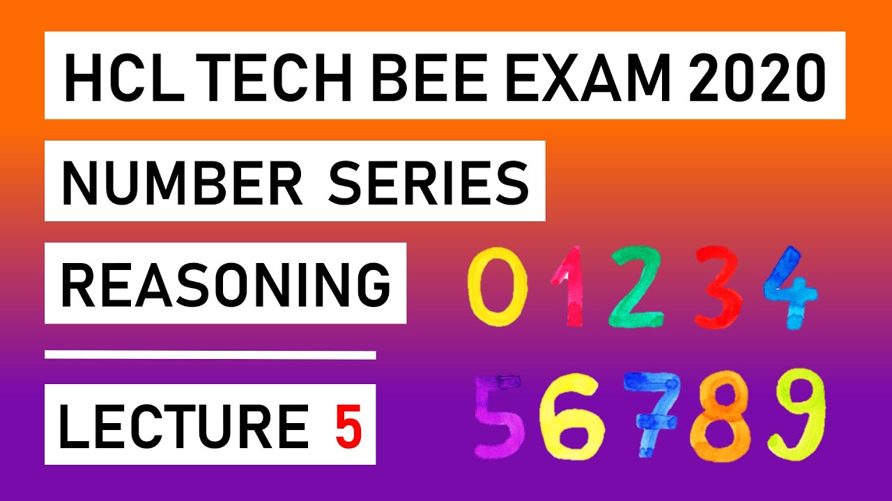 HCL Tech Bee Number Series Reasoning | Lecture 5 | Questions and ...