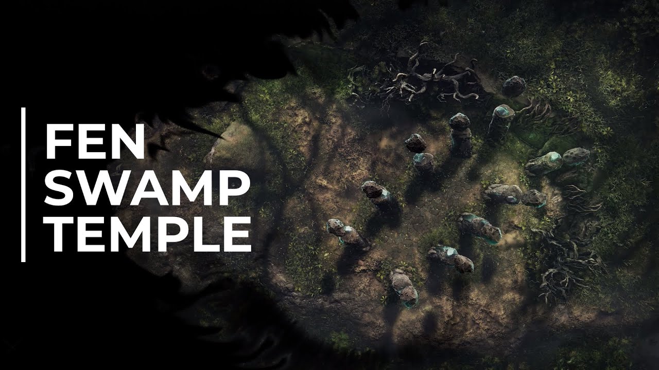Animated Dungeon Maps - FEN SWAMP TEMPLE Battle Maps Early Access ...
