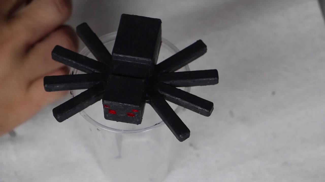 3D Printed Minecraft Spider! - YouTube