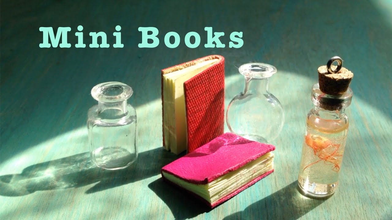 How To Make Tiny Miniature Books - YouTube