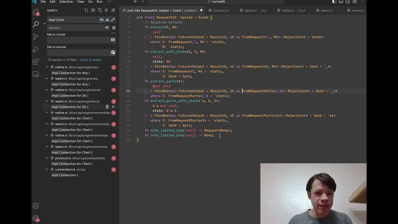 SurrealDB Rust code discoveries: Semi-concrete traits - YouTube