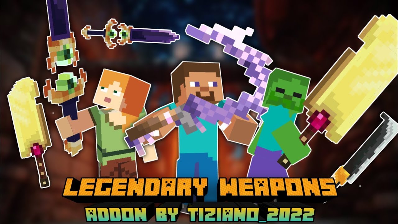 Craftable 3D Weapons Mod - Legendary Weapons Addon | 5+ Crazy Weapons ...