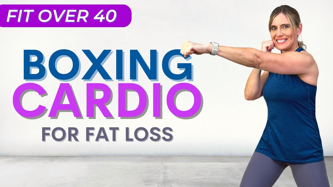 30 Minute Cardio Shadow Boxing Workout No Equipment for Women Over 40 ...