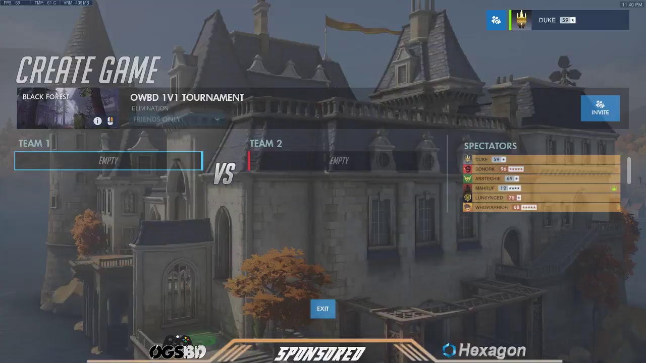 Overwatch Bangladesh 1 v 1 Tournament H/Hexagon Sponsored by OGSBD ...