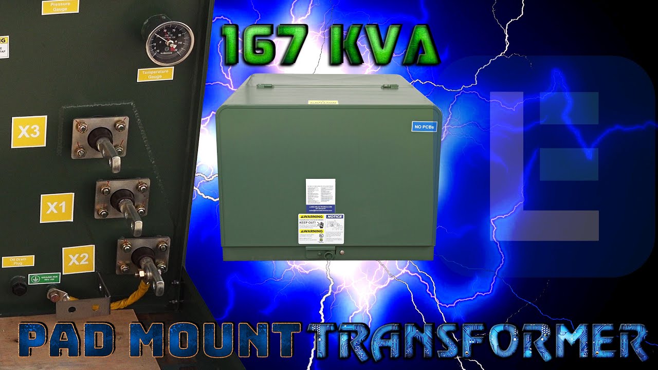 Pad Mount Transformer 12470Y 7200 Grounded Wye Primary 240 120V