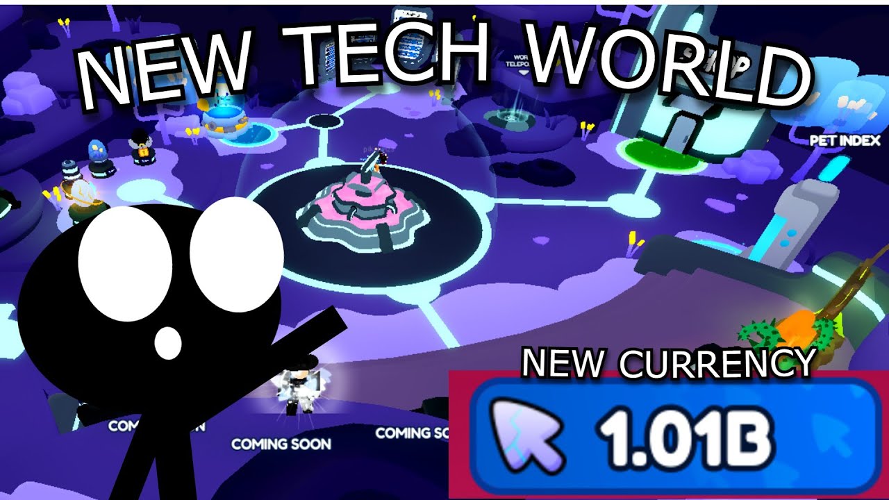 Playing the NEW TECH WORLD UPDATE in Clicker Simulator X! - YouTube