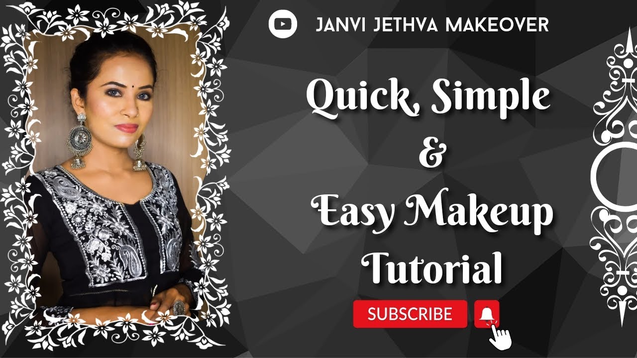 Quick Simple & Easy Makeup Tutorial @janvijethvamakeover - YouTube