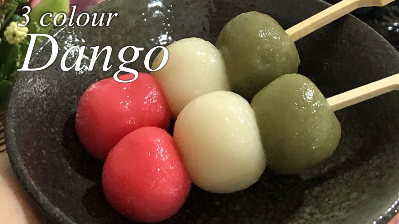Three color dango| Easy and tasty recipe that anyone can make!|Japanese ...