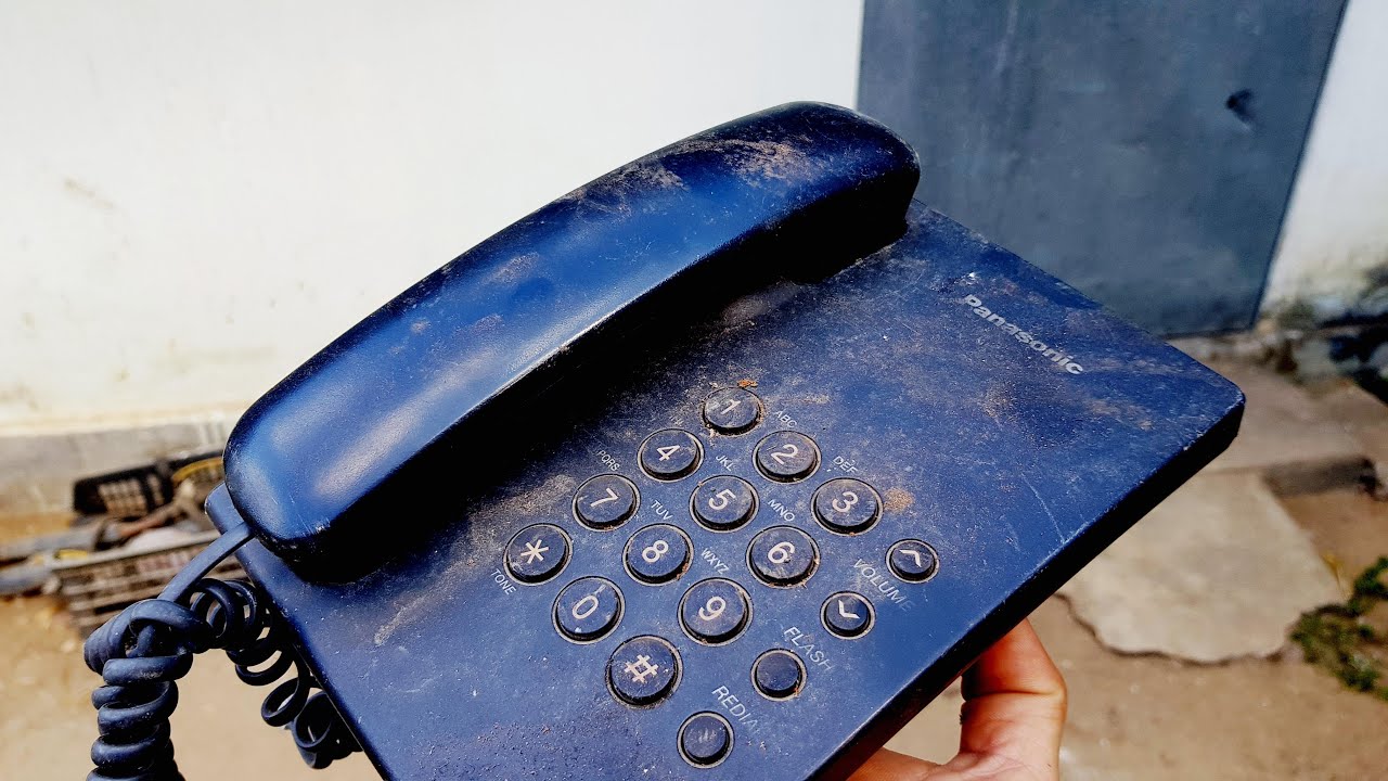 Restoration landline phone Panasonic | Restore abandoned desk phone ...