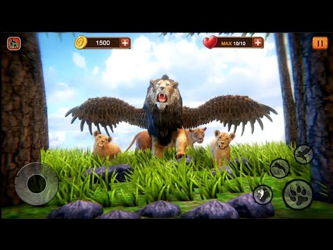 flying lion rope hero game | lion game video animal simulator 3d new ...