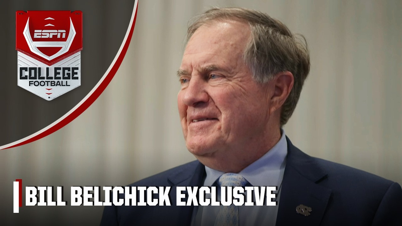 Bill Belichick EXCLUSIVE INTERVIEW after being introduced as UNC head ...