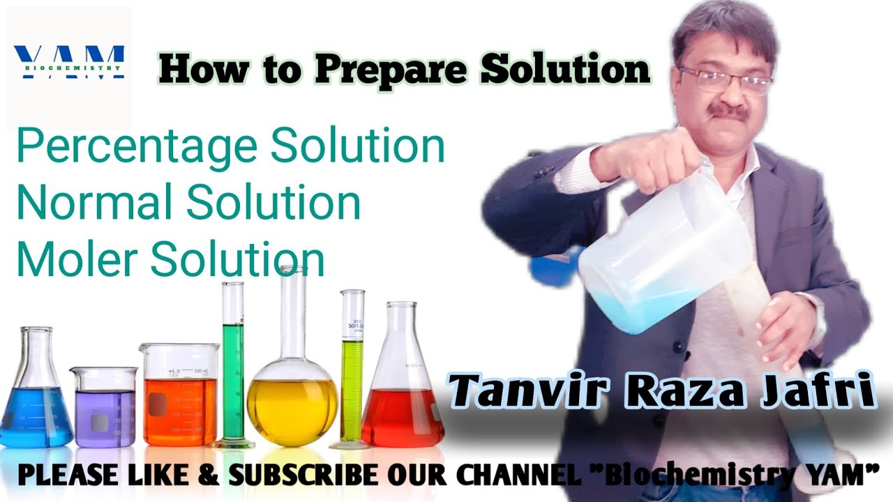 How to Prepare Solution |Preparation of Molar Percentage Normal ...
