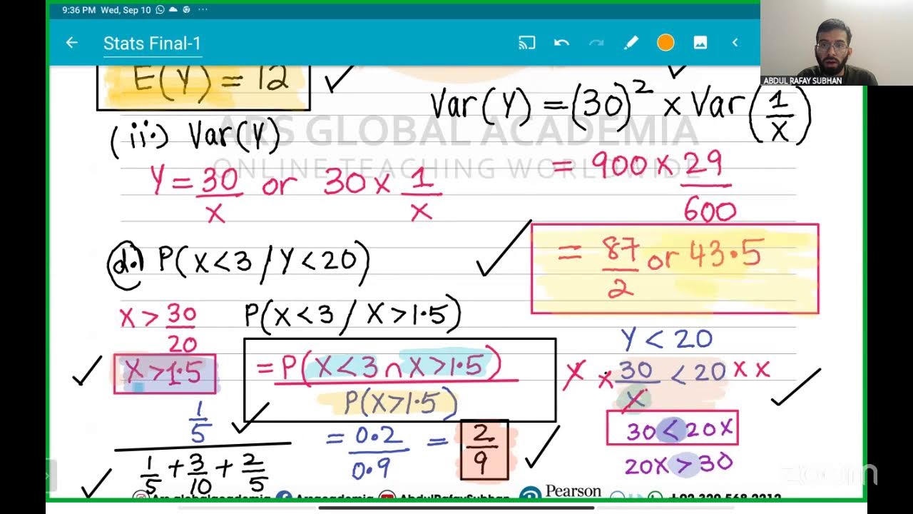 WST01 IAL PEARSON EDEXCEL DISCRETE RANDOM VARIABLE - YouTube