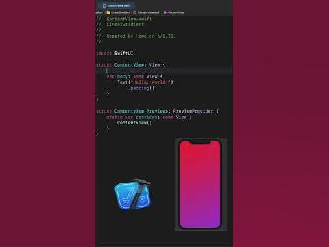 🌅 Cómo crear GRADIENTS en SwiftUI #shorts - YouTube