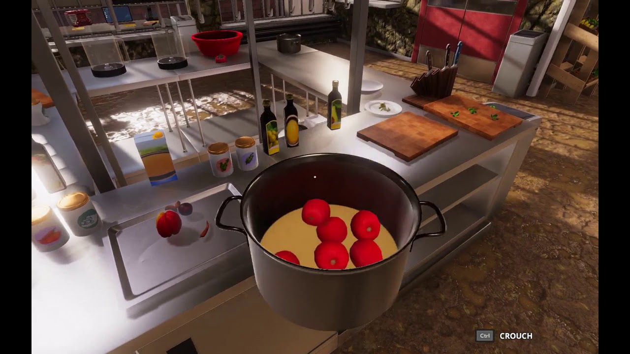 Cooking Simulator: Hot Red Pepper and Tomato Soup with Toast - YouTube
