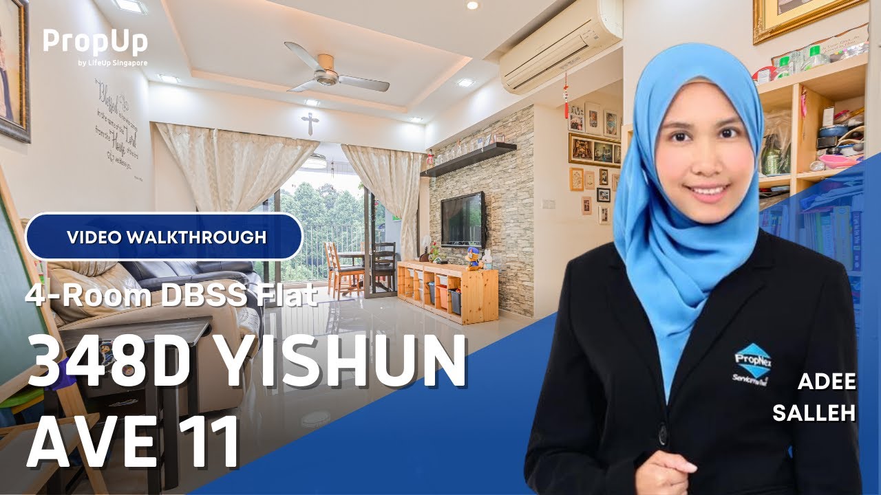 Adora Green 4-Room DBSS Flat Video Walkthrough - YouTube