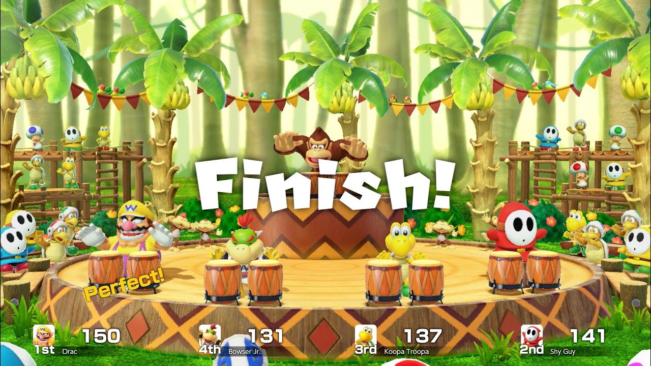 Super Mario Party Jamboree - DK's Konga Line with Perfect 150 score and ...